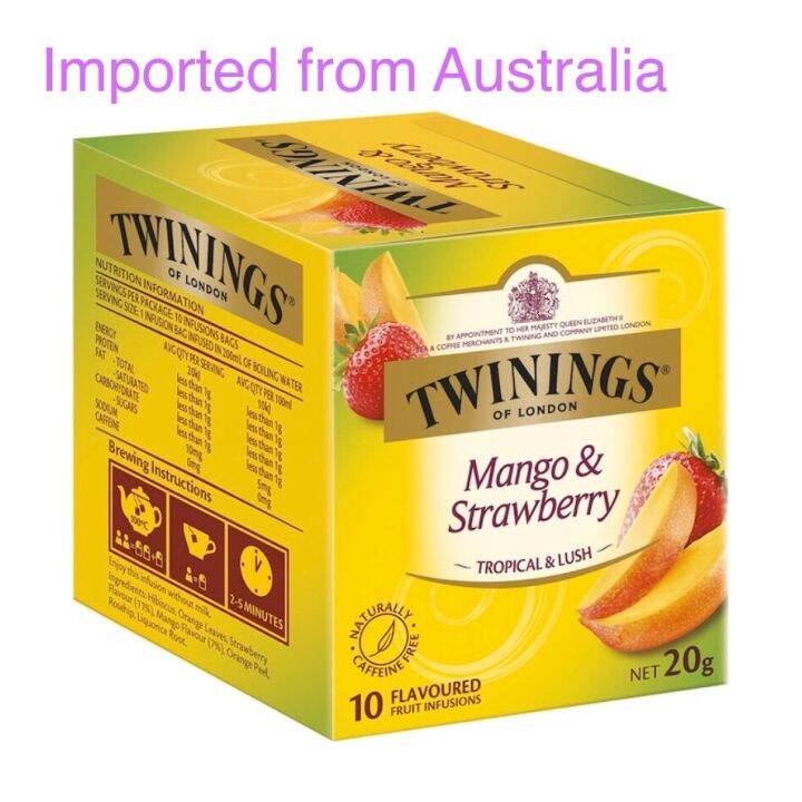Twinings Mango & Strawberry Fruit Infusions 10 pack | Lazada PH