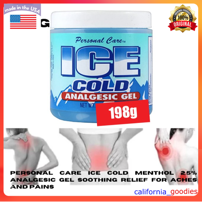 PERSONAL CARE ICE COLD MENTHOL TOPICAL ANALGESIC GEL 7oz (198g) | Lazada PH