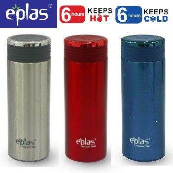 EPLAS Flask 350ml Stainless Steel, Thermal Flask, Travel Flask, Vacuum ...