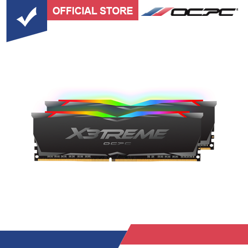 OCPC X3TREME RGB 16GB DDR4-3200MHZ (2*8GB) W/HEATSINK MEMORY KIT (BLACK ...