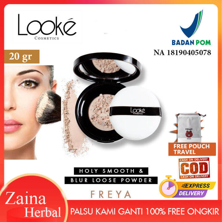 LOOKE Cosmetics Freya Holy Smooth & Blur Loose Powder Original bikin ...