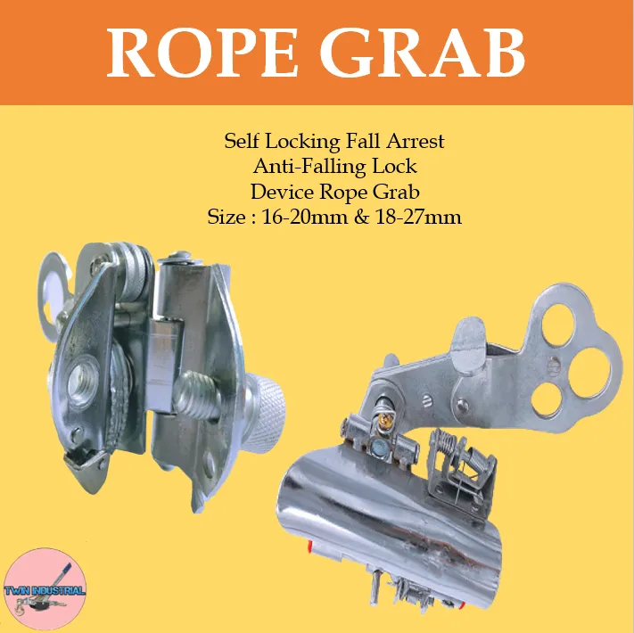 Twin Industrial Self Locking Fall Arrest ANTI-FALLING LOCK DEVICE ROPE ...