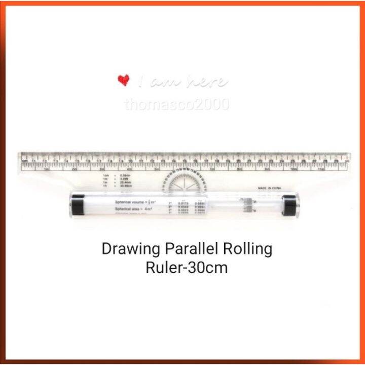 Unicorn 30cm Multipurpose Drawing Parallel Rolling Ruler / Art ...
