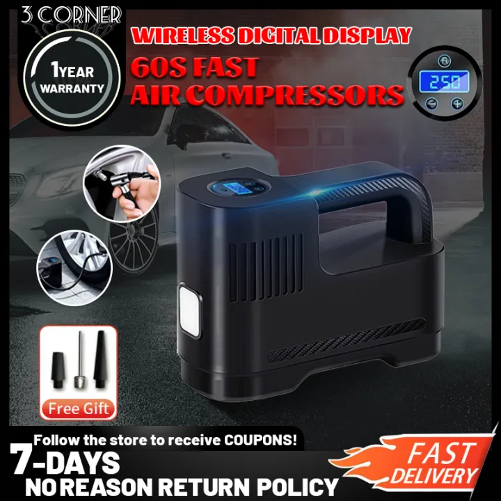 Air Compressor Portable 12v Smart Digital Car Air Pump Air Compressor ...