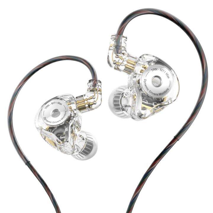 TRN MT1 MAX In-Ear Earphone Dual Magnet Dynamic Driver Wired with ...