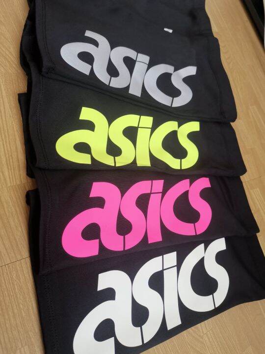 ORIGINAL ASICS VOLLEYBALL SPANDEX CYCLING SHORTS BIG PRINT NEON PINK ...