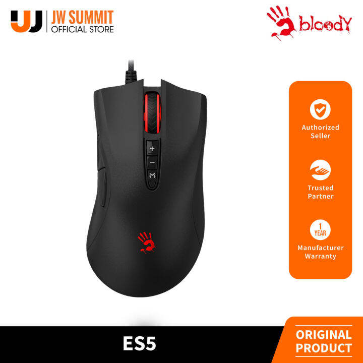 A4tech Bloody ES5 3200 CPI PixArt Optical Engine RGB ESPORTS Gaming ...