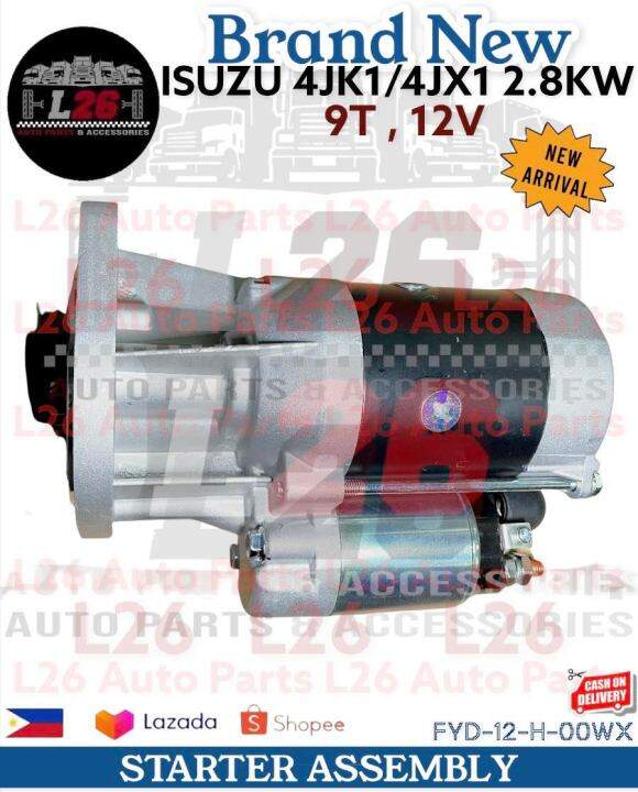 Isuzu 4JK1/4JX1 STARTER ASSEMBLY 2.8KW 9T , 12V FYD-12-H-00WX | Lazada PH
