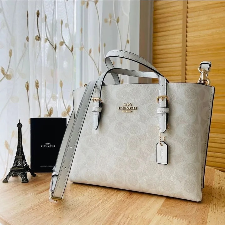 Authentic Coach C4250 Mollie Tote 25 in Signature Canvas Women's ...