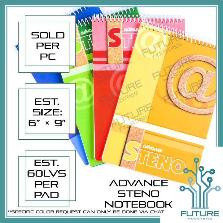 Steno Notebook Size: 6 x 9 School Notebook Office Notebook Quality ...
