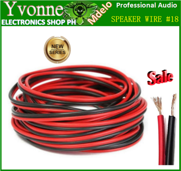 The 10 m (18#speaker wire)#18 red/ black speaker wire | Lazada PH