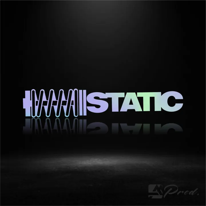 STATIC CUT OUT VINYL DECAL STICKER FOR CAR/MOTORCYCLE AND HELMET ...