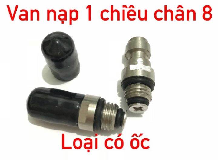 Van nạp một chiều chân 8mm loại có ốc + kèm 1 nắp chắn bụi -- van nạp ...
