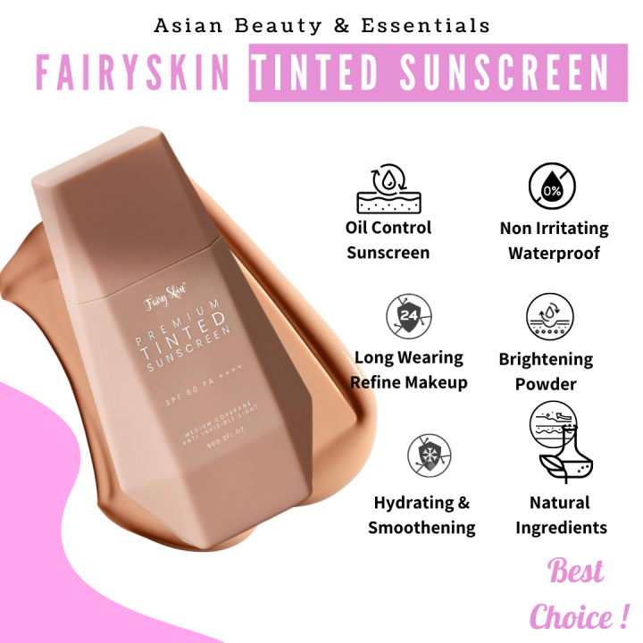 EFFECTIVE!!! Tinted Sunscreen Sun Care & Derma Facial Set, Mild Kit ...