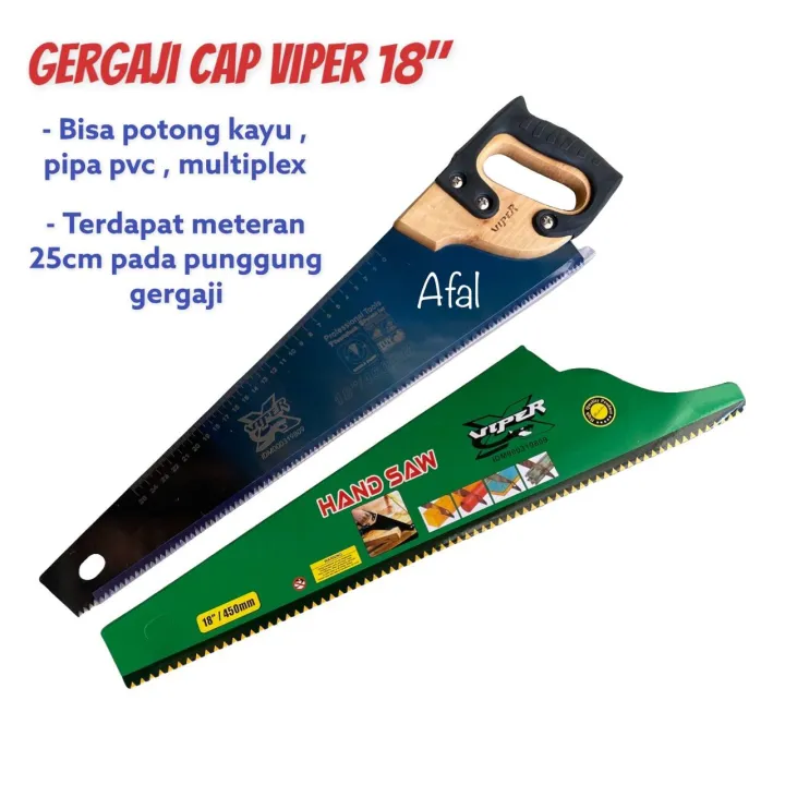 VIPER 18" Gergaji Potong Dan Belah Kayu Agresif Cepat Memotong - Graji ...