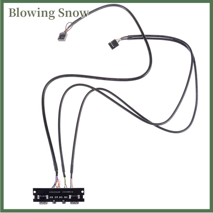 Blowing 1Pc computer front panel usb 2.0 audio port cable motherboard ...