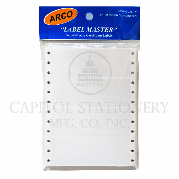 Arco Label Master Computer Labels 1 7/16” x 4”, 68 pcs. G004 | Lazada PH