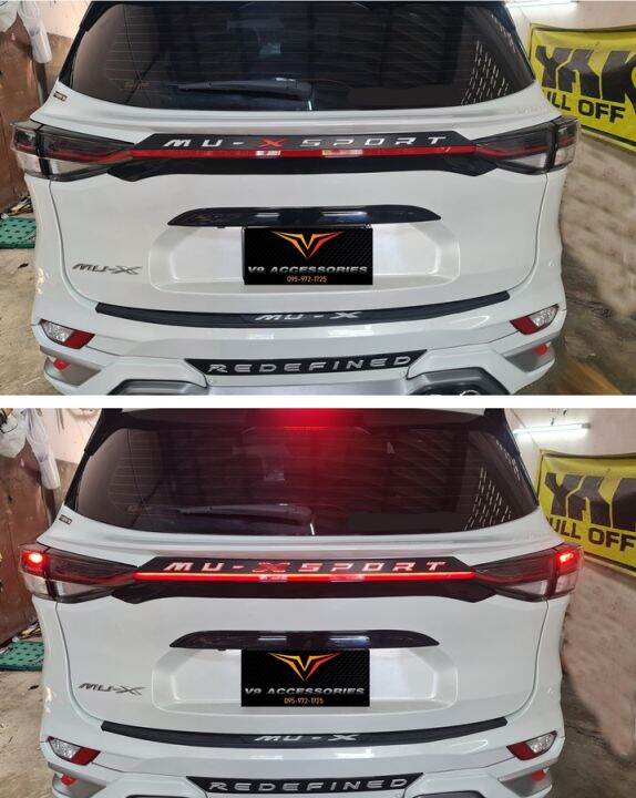 คาดเอวมีไฟ Mu-x 2020 - 2024 (F) สั่งทำได้ทุกสีครับ สปอยเลอร์คาดเอวแบบมี ...