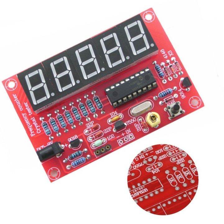 1Hz-50MHz Crystal Oscillator Frequency Counter Tester DIY Kit 5 Digits ...