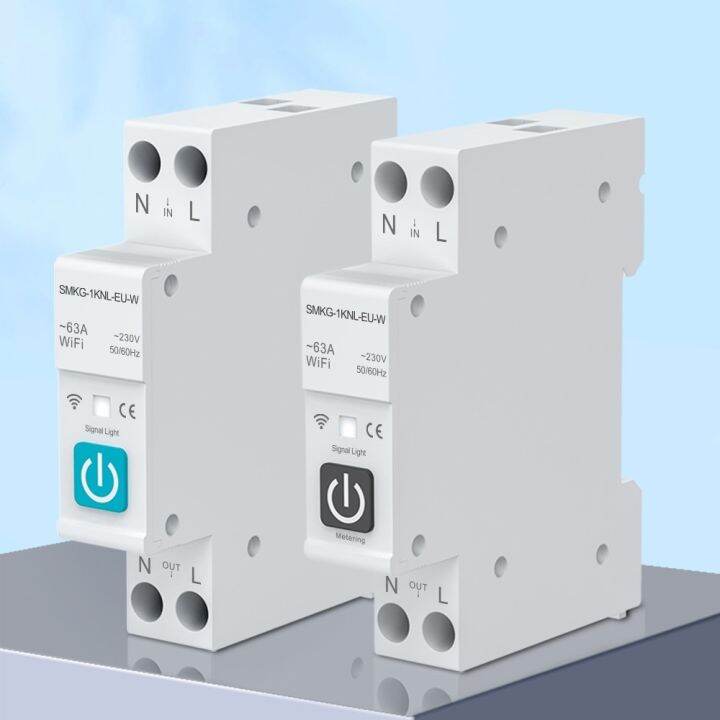 Xixo store Tuya Wifi Smart Circuit Breaker Switch 1P 63A With Metering ...