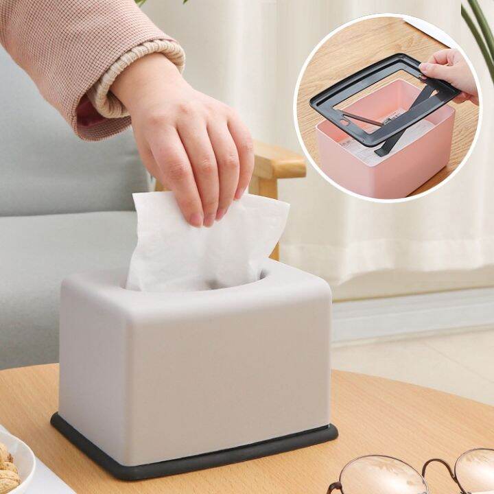 Plastic Tissue box Holder Nordic Style Tissue Dispenser Aesthetic ...