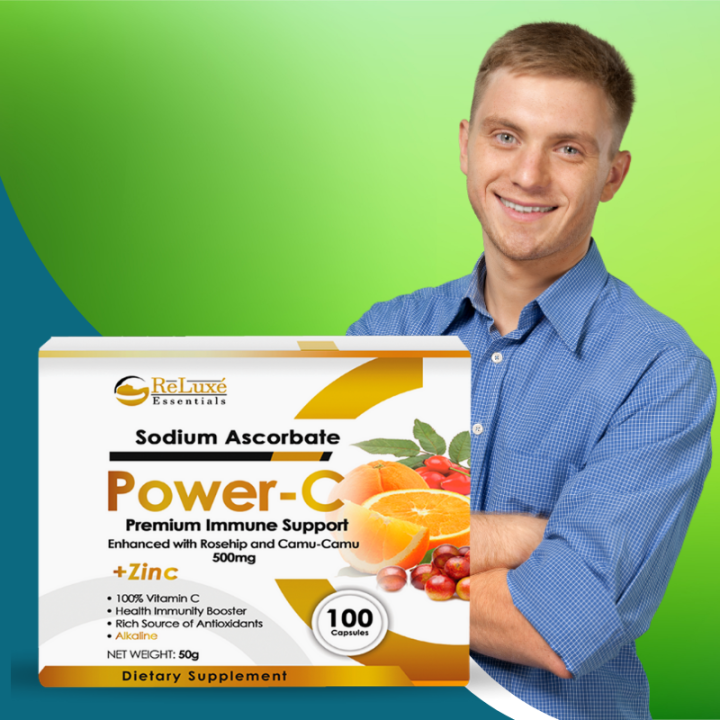 "Vitamin C is the Key!" Power C Blister Pack (100 Capsules) Reluxe ...