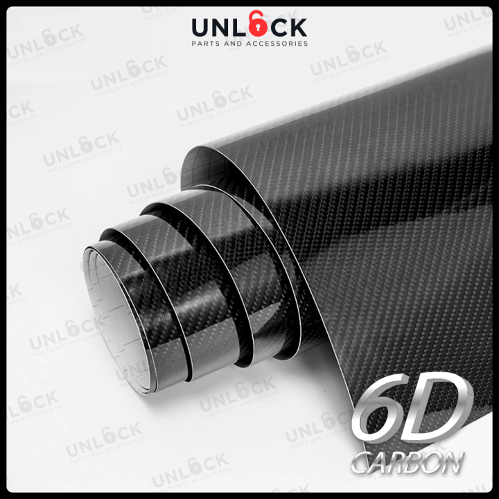UNLOCK🔓 Bonnet Roof 6D Carbon Fiber Sticker Carbon Sticker Wrap Decal ...