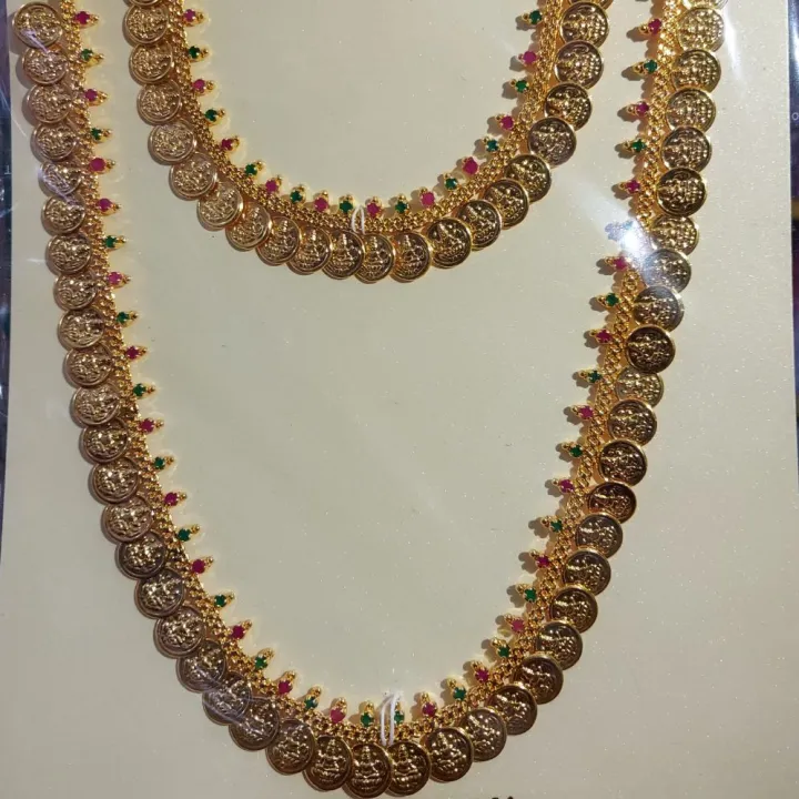 GOLD PLATE KASU MALAI SET 2 LINE | Lazada
