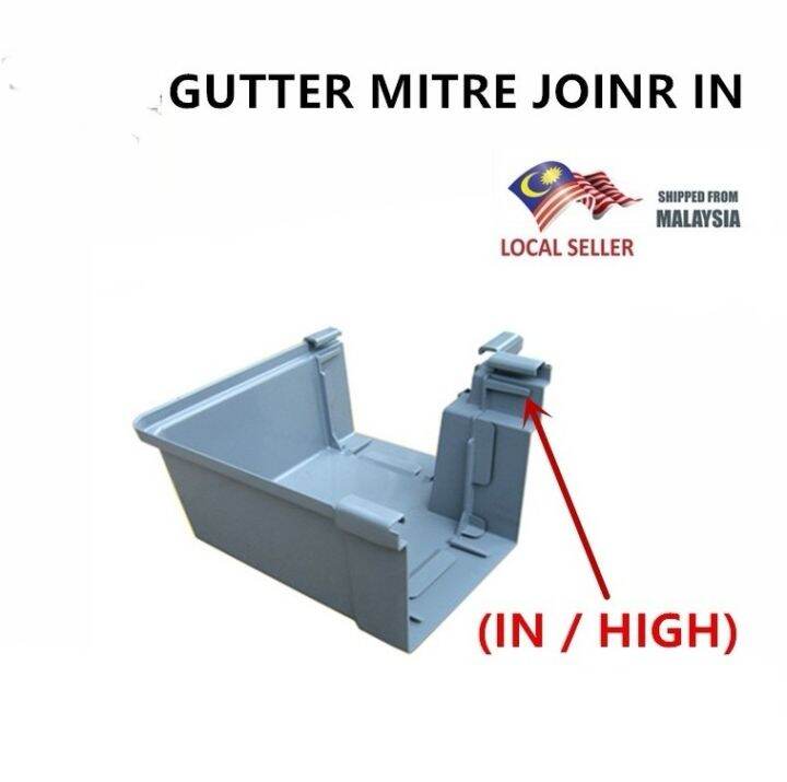 PVC GUTTER MITRE JOINT IN ~F 300 GREY | Lazada