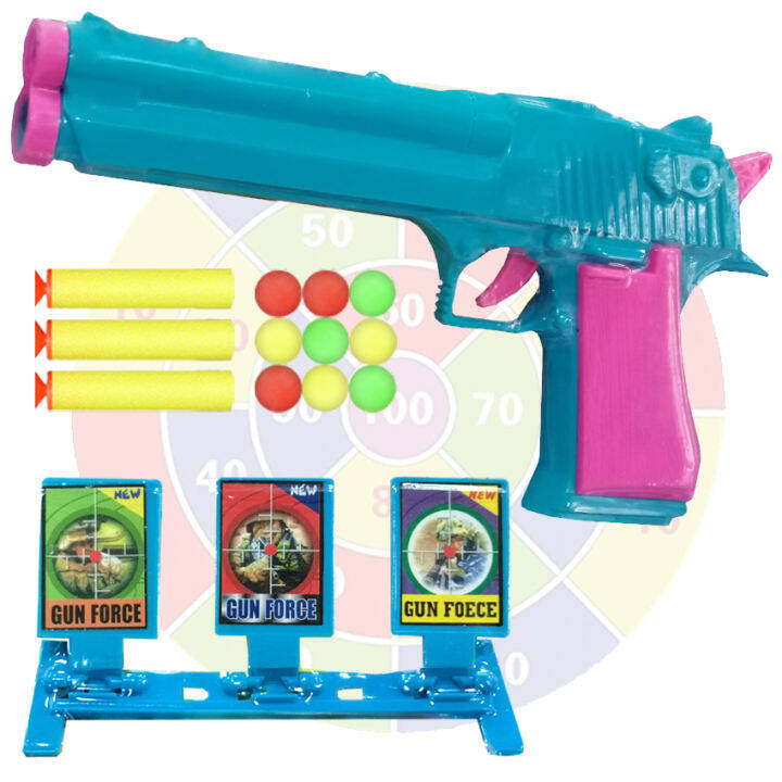 Desert Eagle Shooting Gun Force Soft Bullet Nerf Gun With Free Target ...