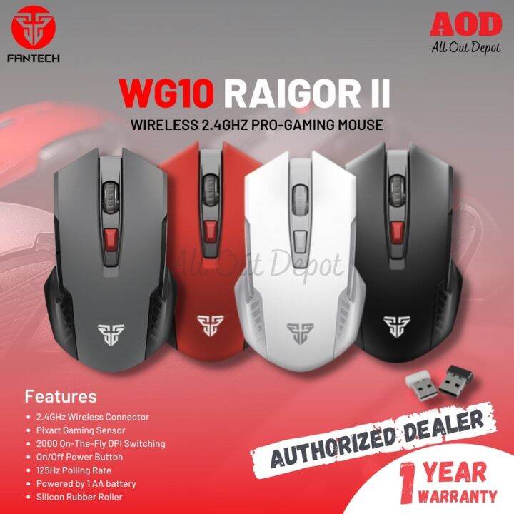 Fantech WG10 RAIGOR Wireless Battery Operated Gaming Mouse | Lazada PH