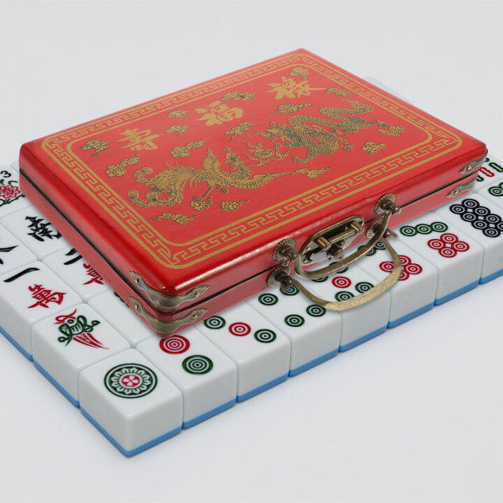 YEAHIBABY Mahjong Storage Box Travel Case Majiang Large Capacity ...