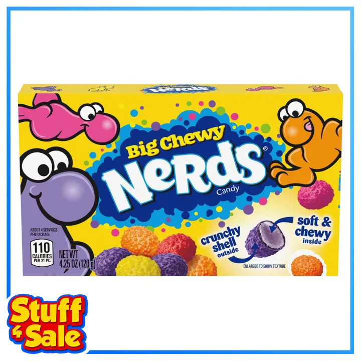 Nerds Big Chewy Candy Crunchy Shell Outside Soft Chewy Inside 4.25 oz ...