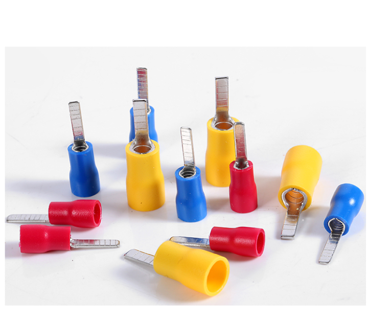 Đầu cos pin dẹp DBV 2-14 100cái 💥VIP💥 đầu cosse kim dẹt bọc phủ nhựa ...