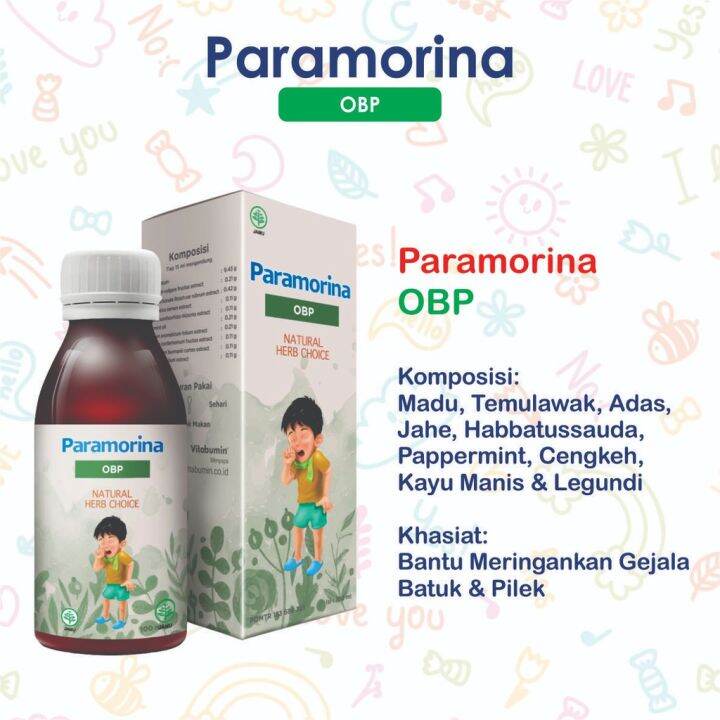 Madu Paramorina OBP 100ml Obat Batuk Pilek Anak Solusi Herbal Untuk ...