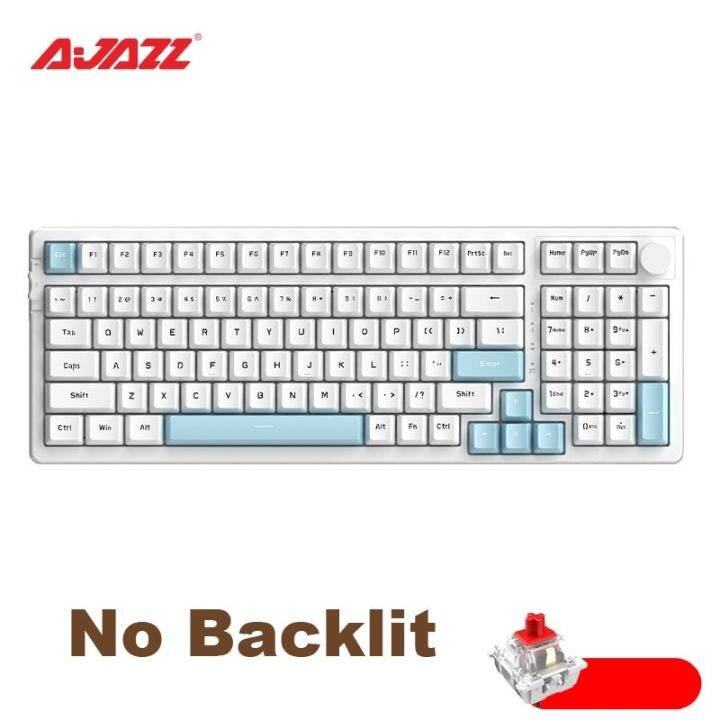 Ajazz AK992 92 Keys DIY Switch Keyboard Red Green Brown Shaft Hot-Swap ...