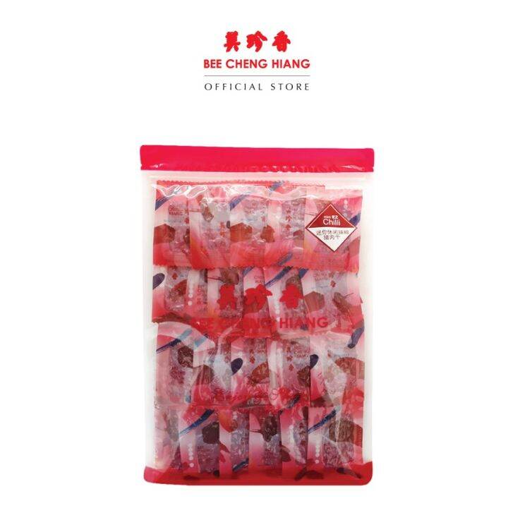 美珍香休闲辣椒猪肉干 Bee Cheng Hiang Mini Ez Chilli Pork 500g | Lazada