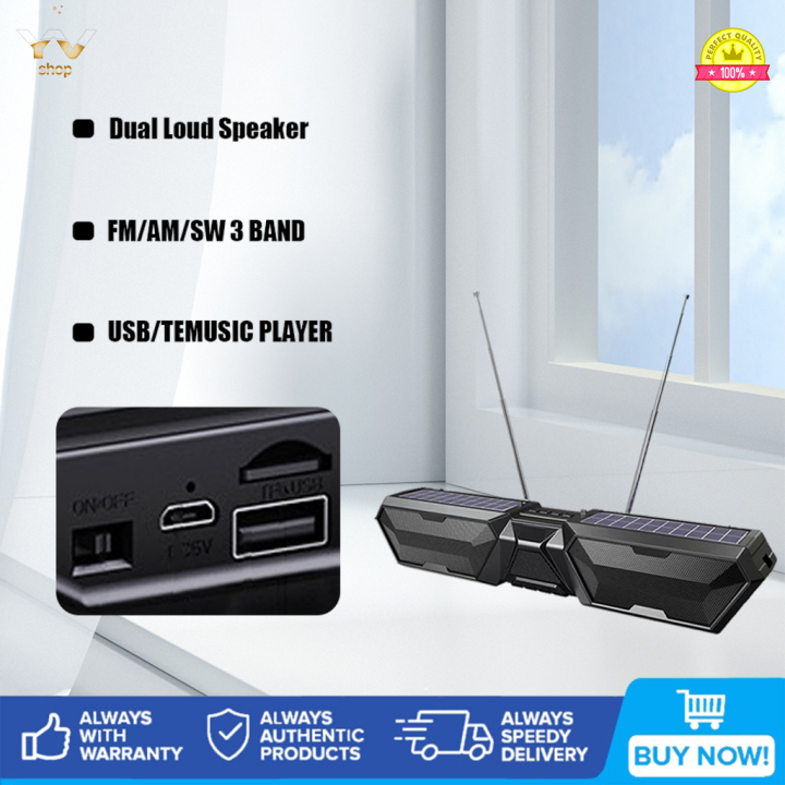 Plug-in card bluetooth stereo large volume outdoor wireless fm radio ...