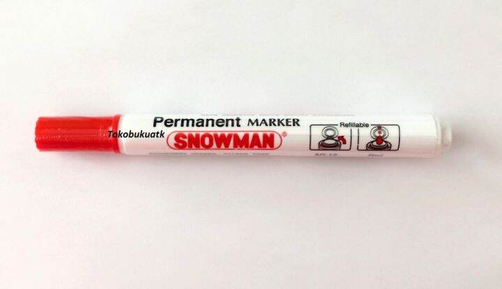 Spidol Snowman Permanent AG 12, marking on any materials | Lazada Indonesia