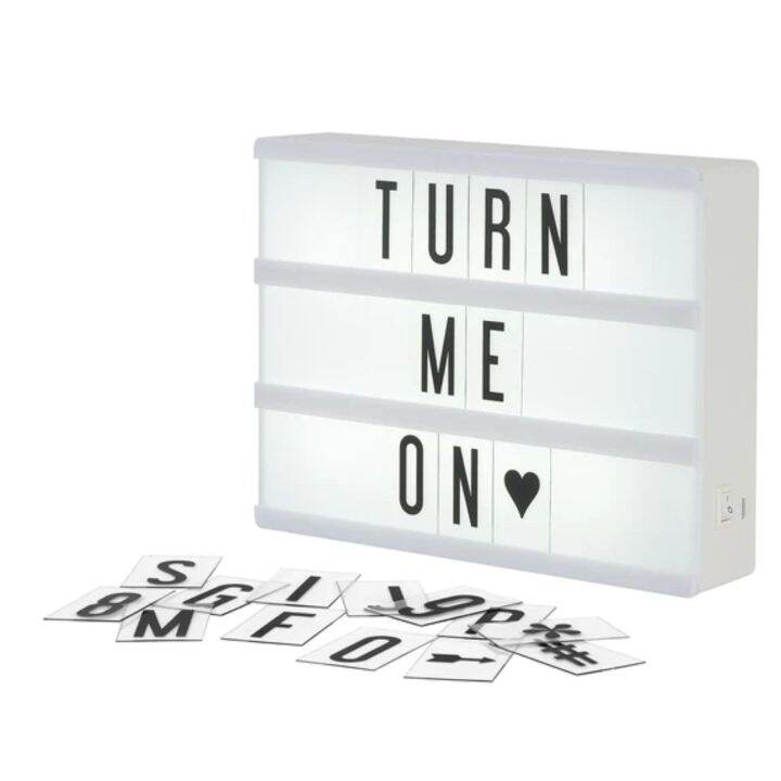 Cinema light box | LED lights | Light box with Letters | Light Box ...