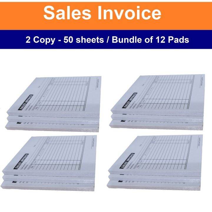 Sales Invoice / Receipt Paper ( 12 Pads) | Lazada PH