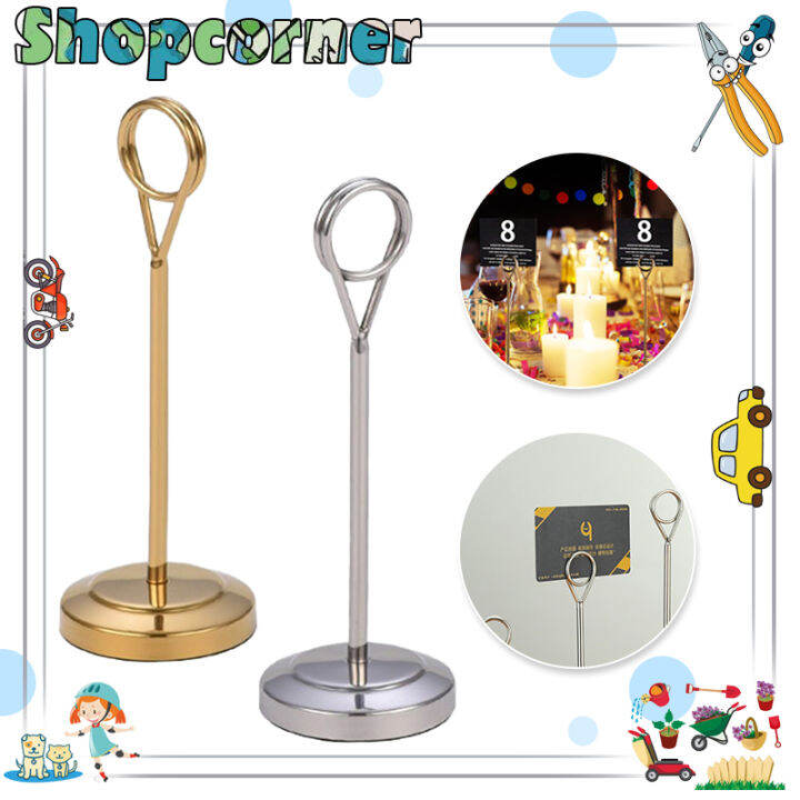 20cm Table Number Menu Stand / Tiang Nomor Meja Atau Card Holder ...