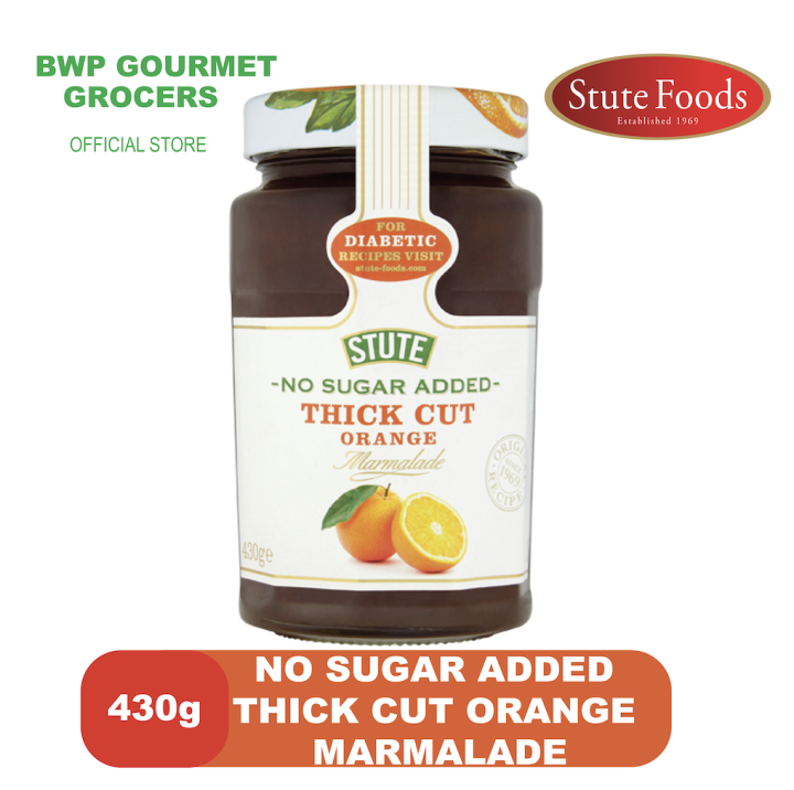 Stute No Sugar Added Thick Cut Orange Marmalade Jam (430g) | Lazada PH
