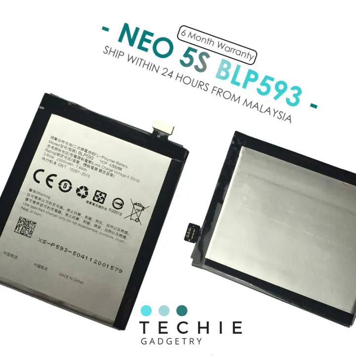 BATTERY BATERI FOR OPPO NEO 5S A31 1201 BLP593 (2000 mAh) | Lazada
