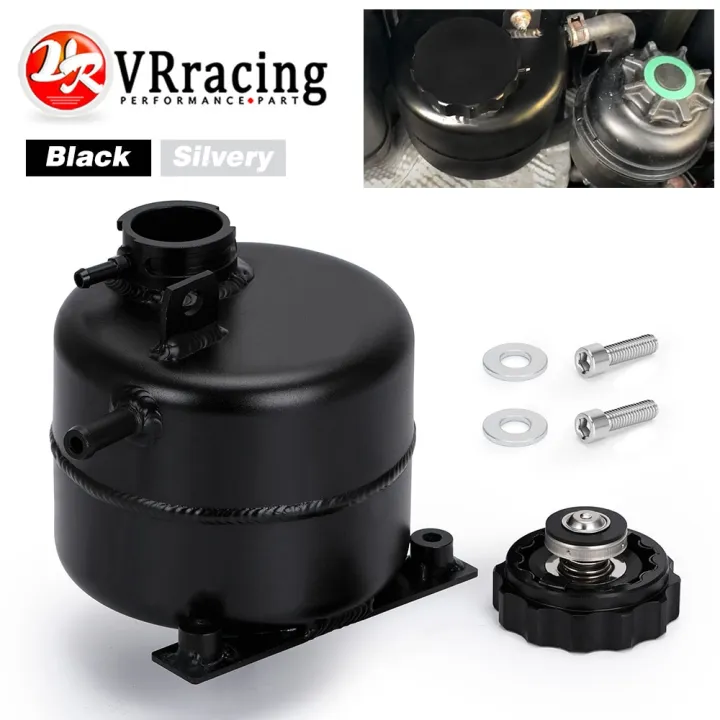 Aluminum Coolant Header Expansion Overflow Water Tank & Cap Reservoir ...