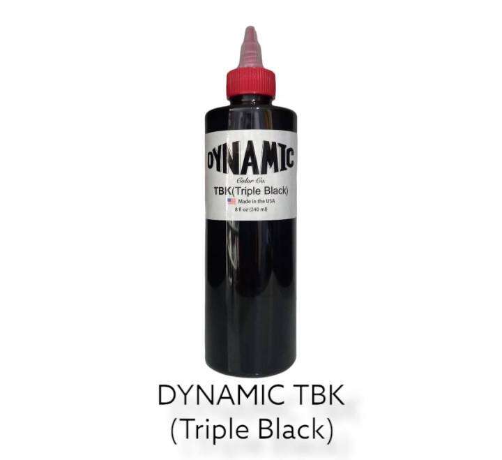 DYNAMIC TBK(Triple Black)หมึกสักสึดำ มีขนาดไห้เลือก 1 ออนซ์และ 8 ออนซ์ ...