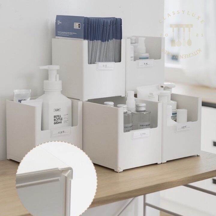 Japanese Desktop Organizer container Kitchen Storage Box ...