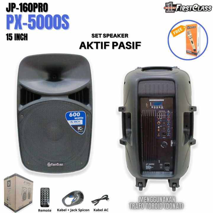 speaker aktif pasif firstclass jp160pro px5000s px-5000s 15'' 2 buah | Lazada Indonesia