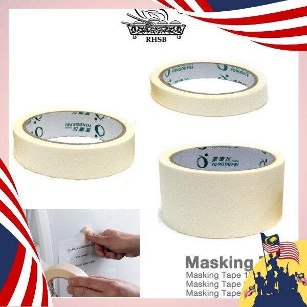 15MM/24MM/48MM MASKING TAPE / TAPE KERTAS / SALOTAPE KERTAS / PAPER ...