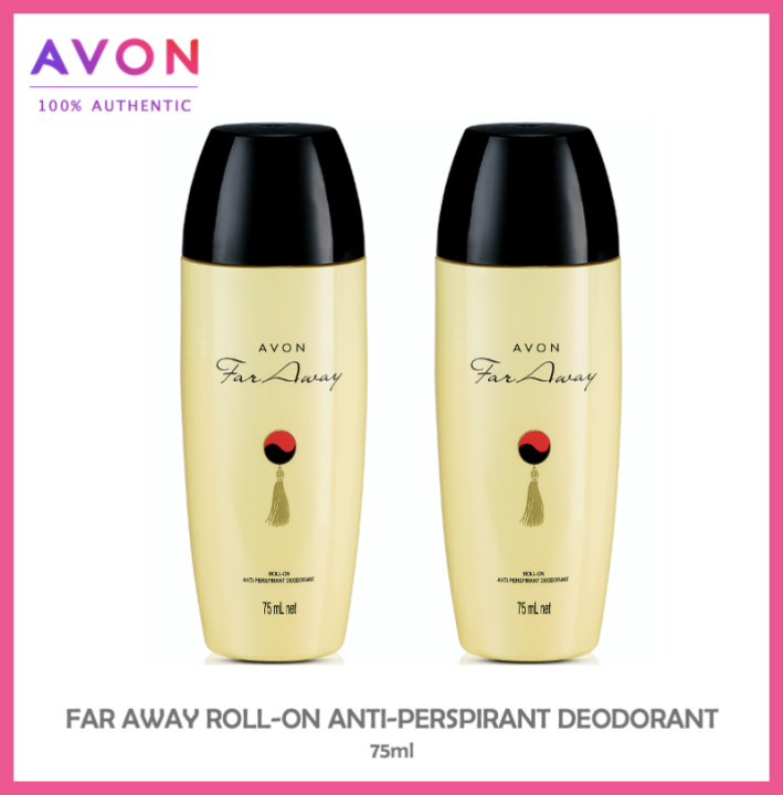 [SALE] Avon Far Away Roll-on Anti Perspirant Deodorant 75ml x 2 BOTTLES ...